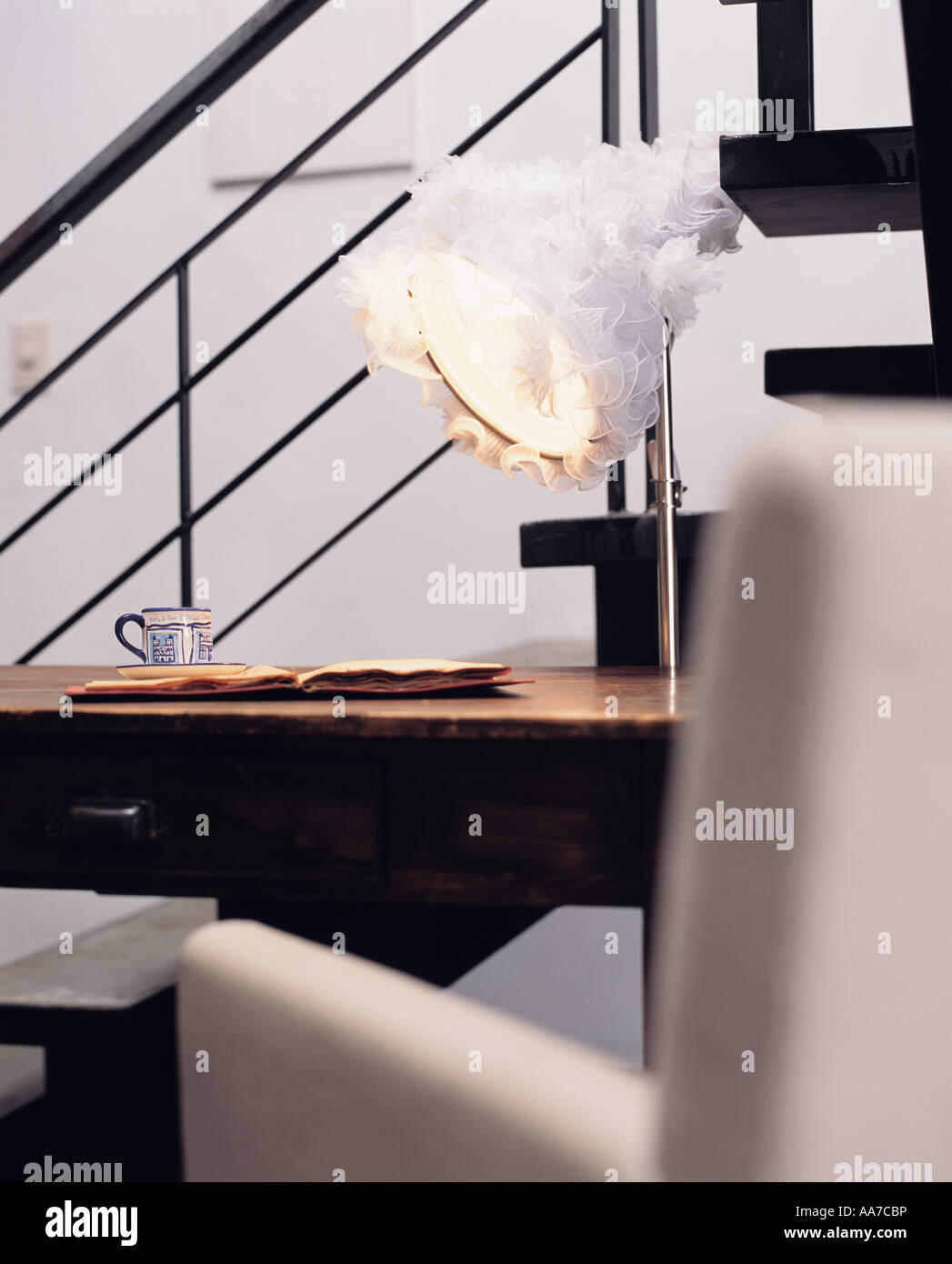 desk lamp on a Desk Stock Photo - Alamy