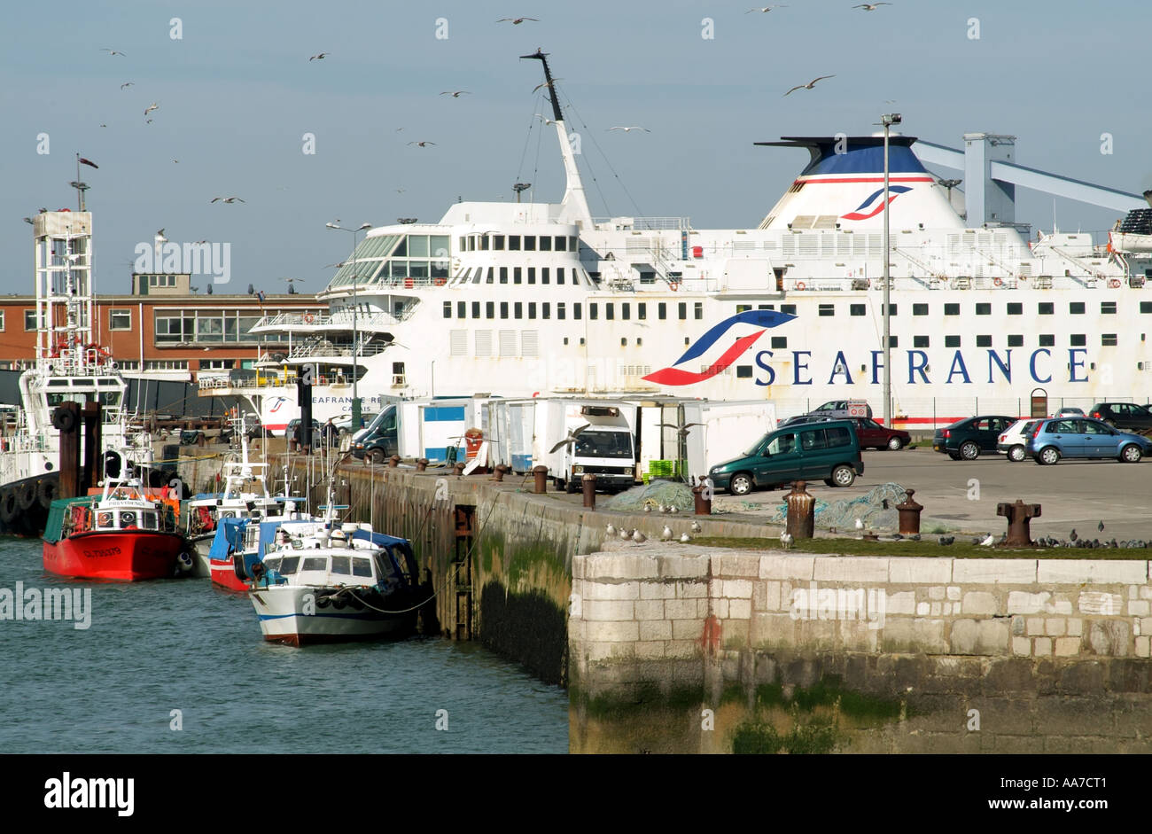 Port of Calais and ferry terminal northern France Europe EU Stock Photo ...