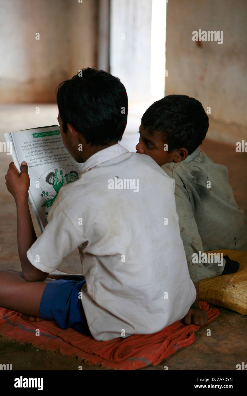 At a village school near Baliguda, Orissa, India Stock Photo - Alamy