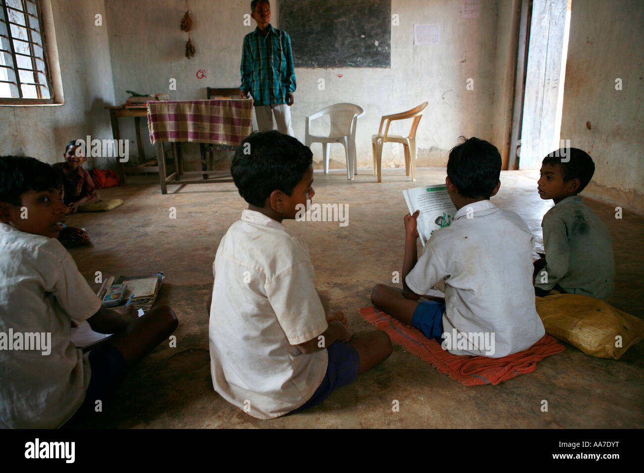 At a village school near Baliguda, Orissa, India Stock Photo - Alamy