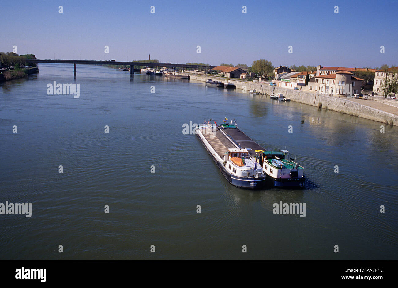 Rhone river at Arles France Stock Photo - Alamy