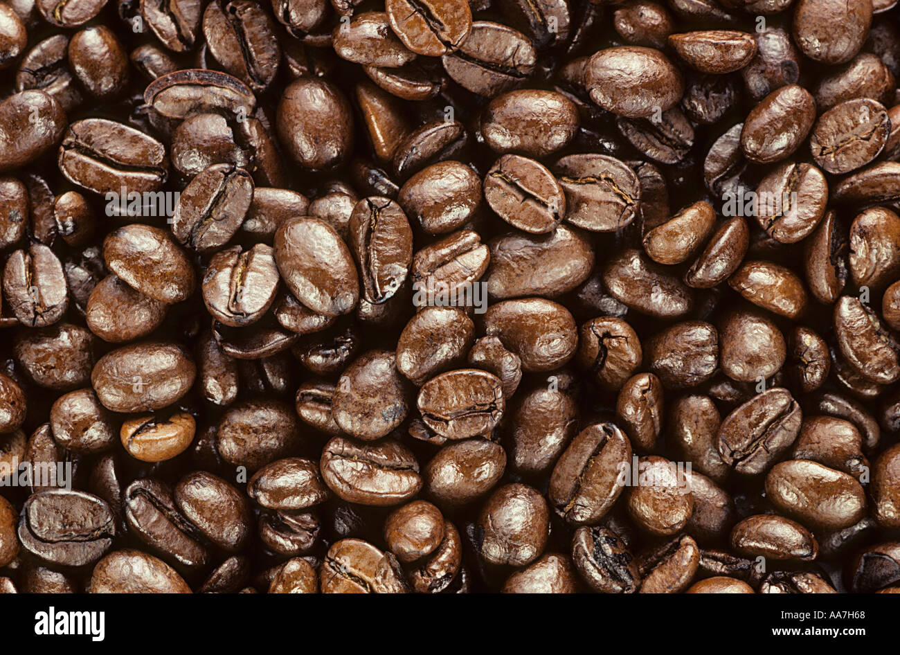 Roasted Coffee grains Stock Photo - Alamy