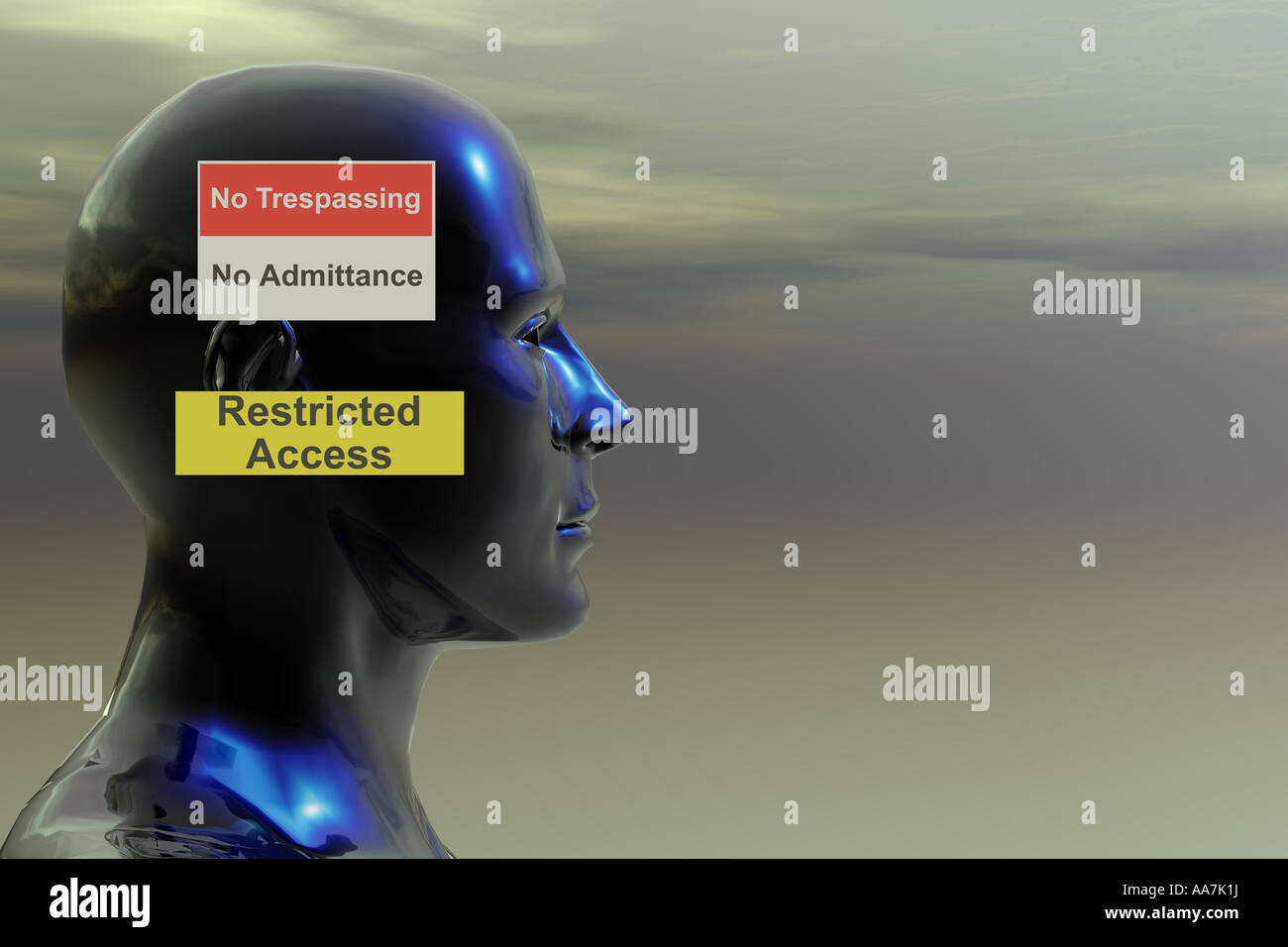 The closed mind Stock Photo - Alamy