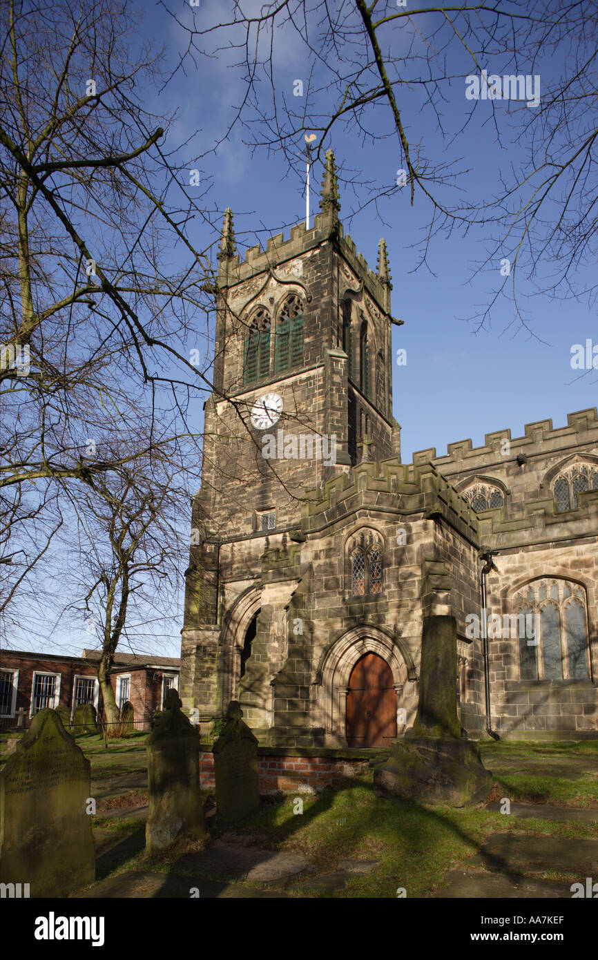 Architecture building town cheshire england vertical clock tower st ...