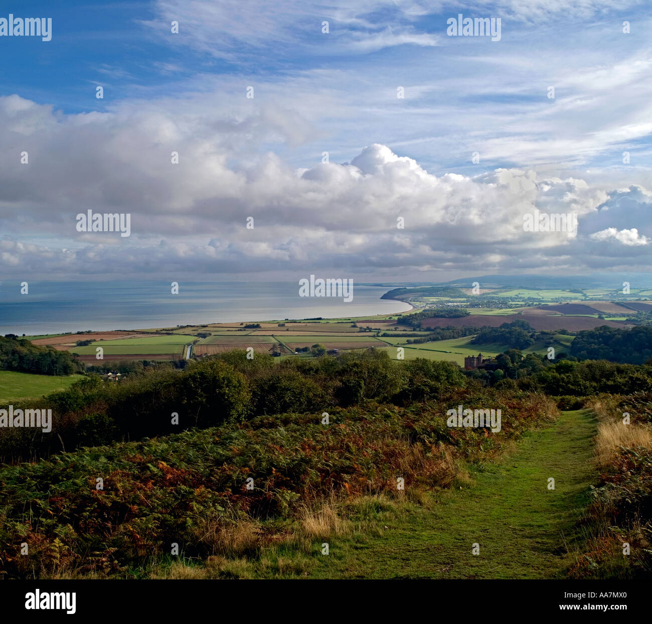 Coastal path near Minehead autumn Stock Photo - Alamy