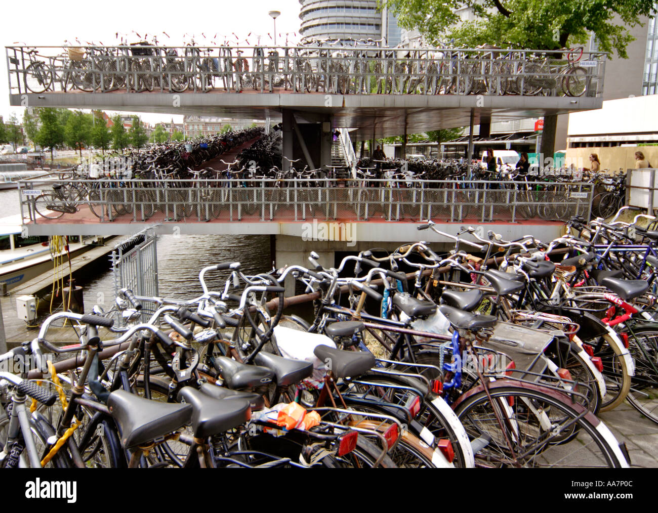 Contemporary Architecture in the form of a multi storey bike park ...