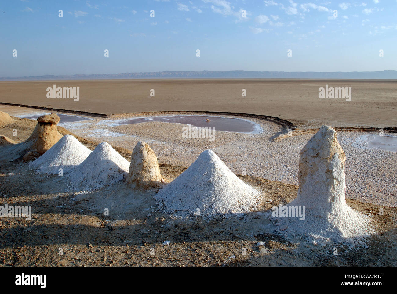 Salt lakes at Chott el Jerid Tunisia Stock Photo - Alamy