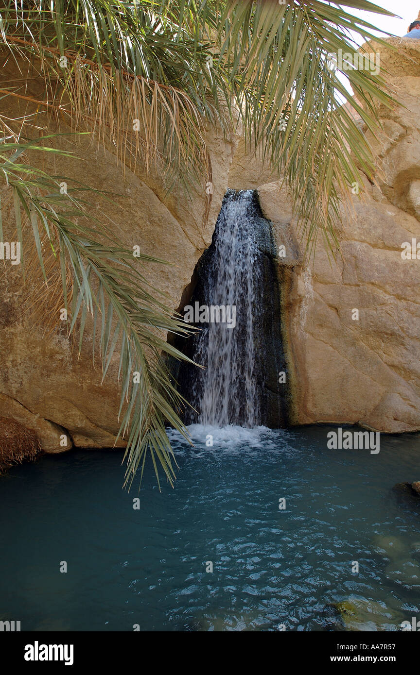 Waterfall in Atlas Mountains Tunisa Stock Photo - Alamy