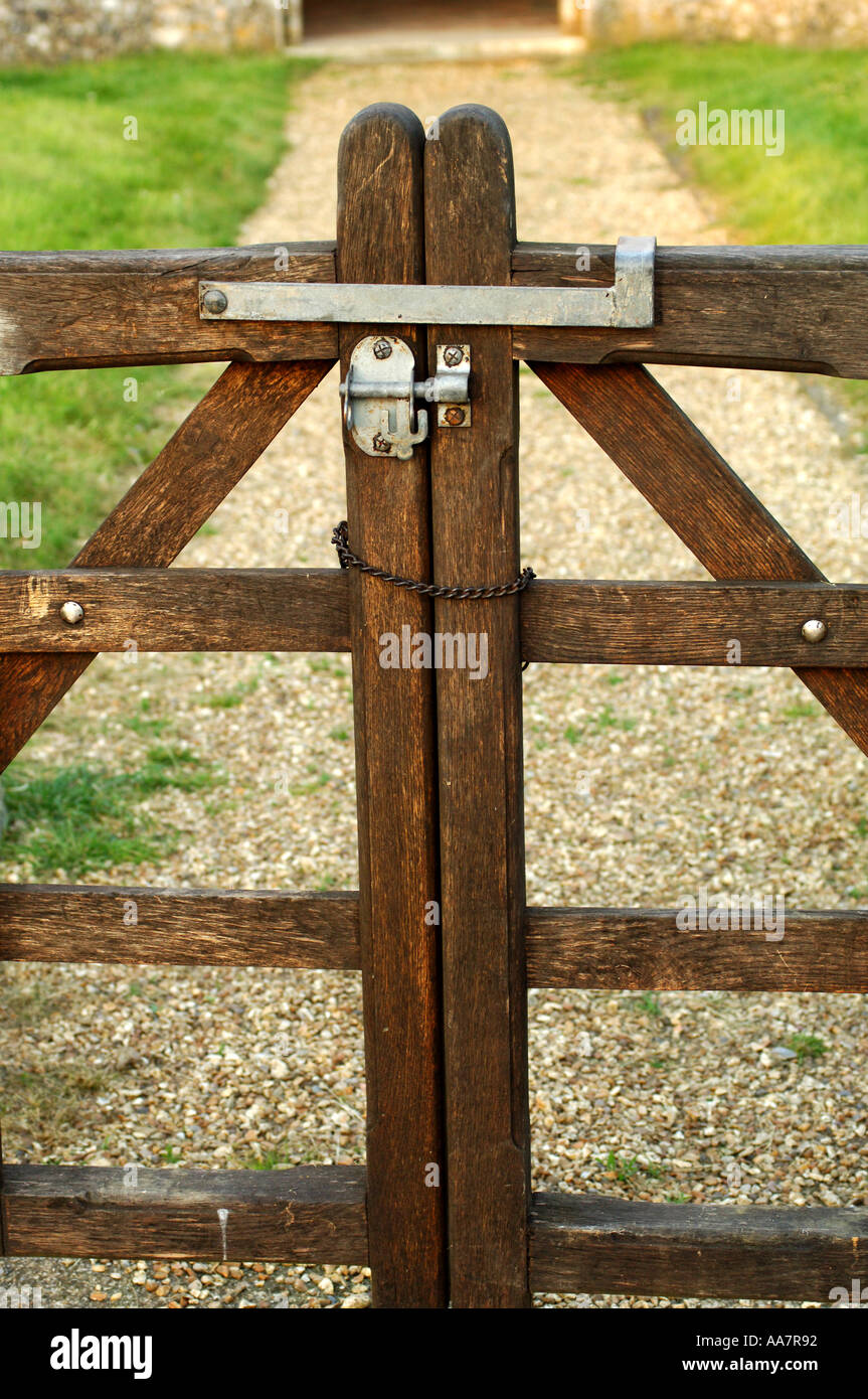Locked Churchyard Gate Stock Photo - Alamy