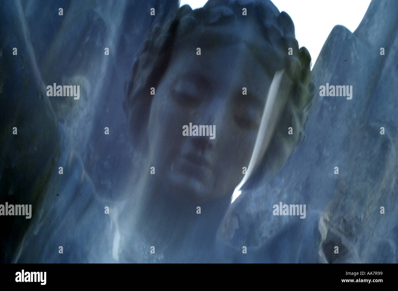Blurred Angel from a Grave Stock Photo - Alamy