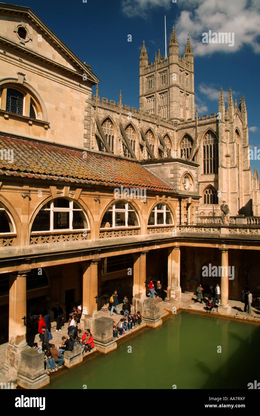 Roman Baths and Abbey Bath City Somerset UK Stock Photo - Alamy