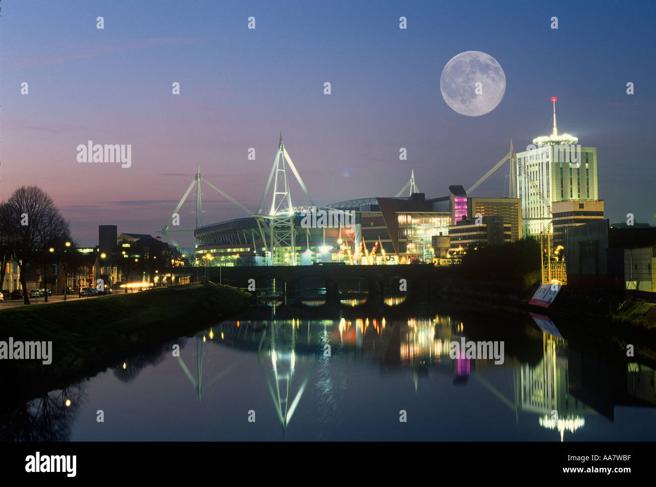 Cardiff Millennium Stadium Night High Resolution Stock Photography and ...