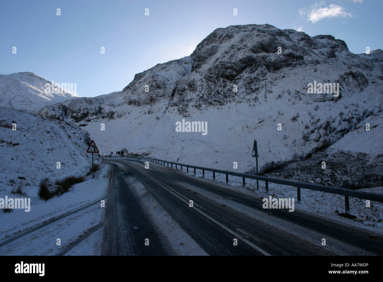 A82 road travelling into the valley of GlenCoe scotland uk gb Stock ...