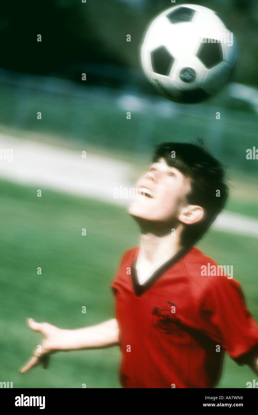 Teen soccer header hi-res stock photography and images - Alamy