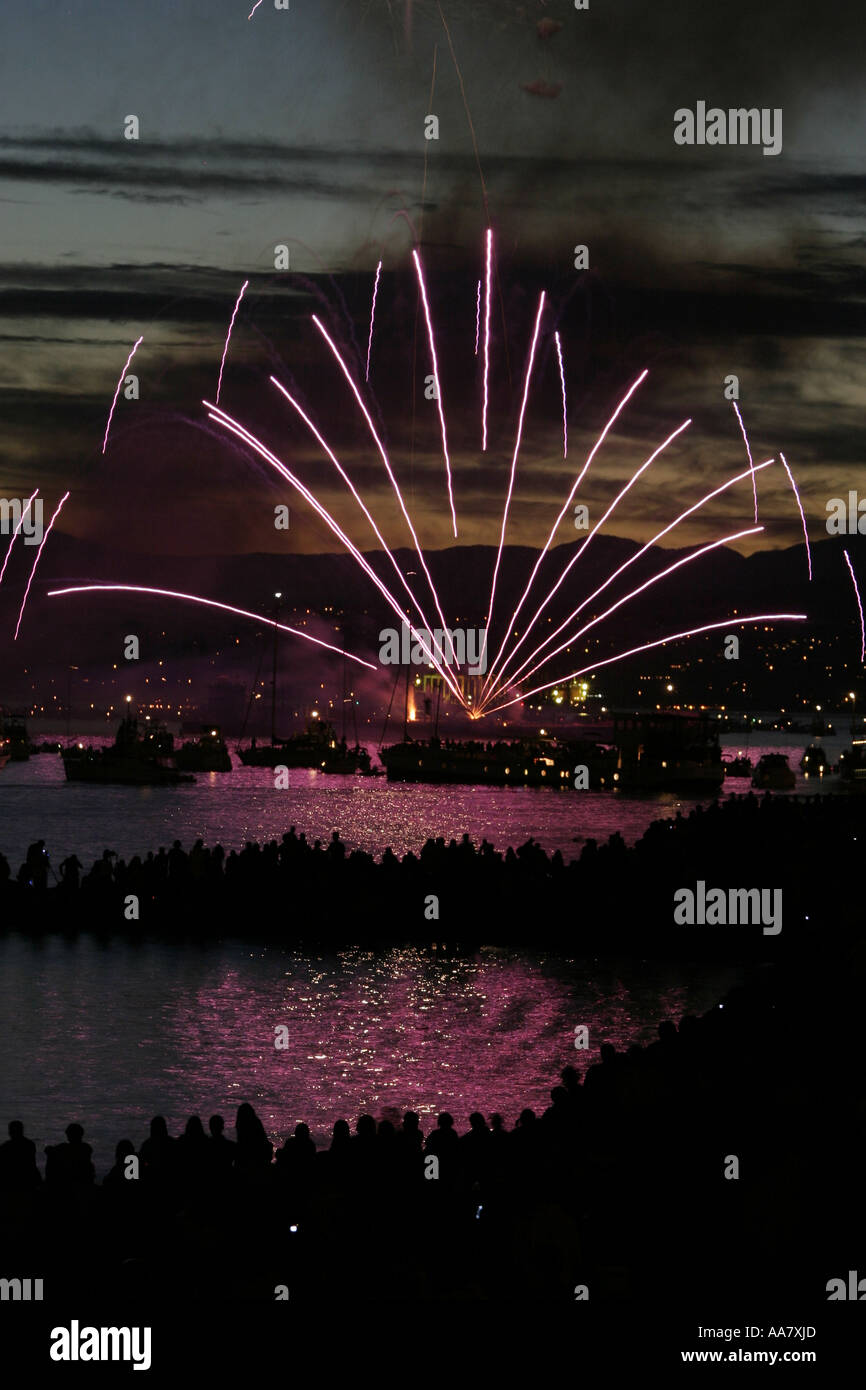 Celebration of Light fireworks display over English Bay (First Beach ...