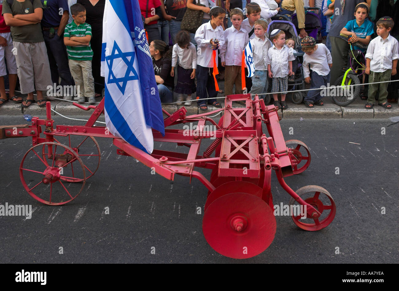 Israel Jerusalem Jerusalem day celebrations old agricultural tools show ...