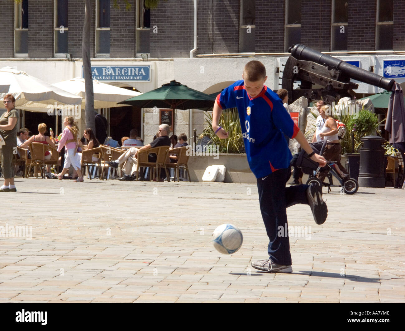 Boy playing table football hi-res stock photography and images - Alamy