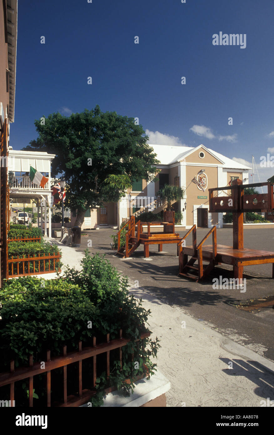 Kings Square In St Georges Bermuda High Resolution Stock Photography ...