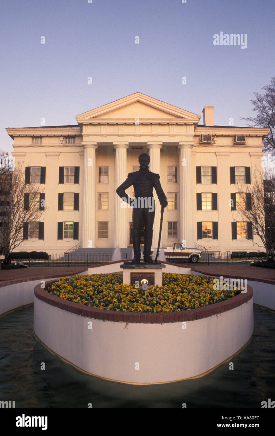 City hall and statue of andrew jackson hi-res stock photography and ...