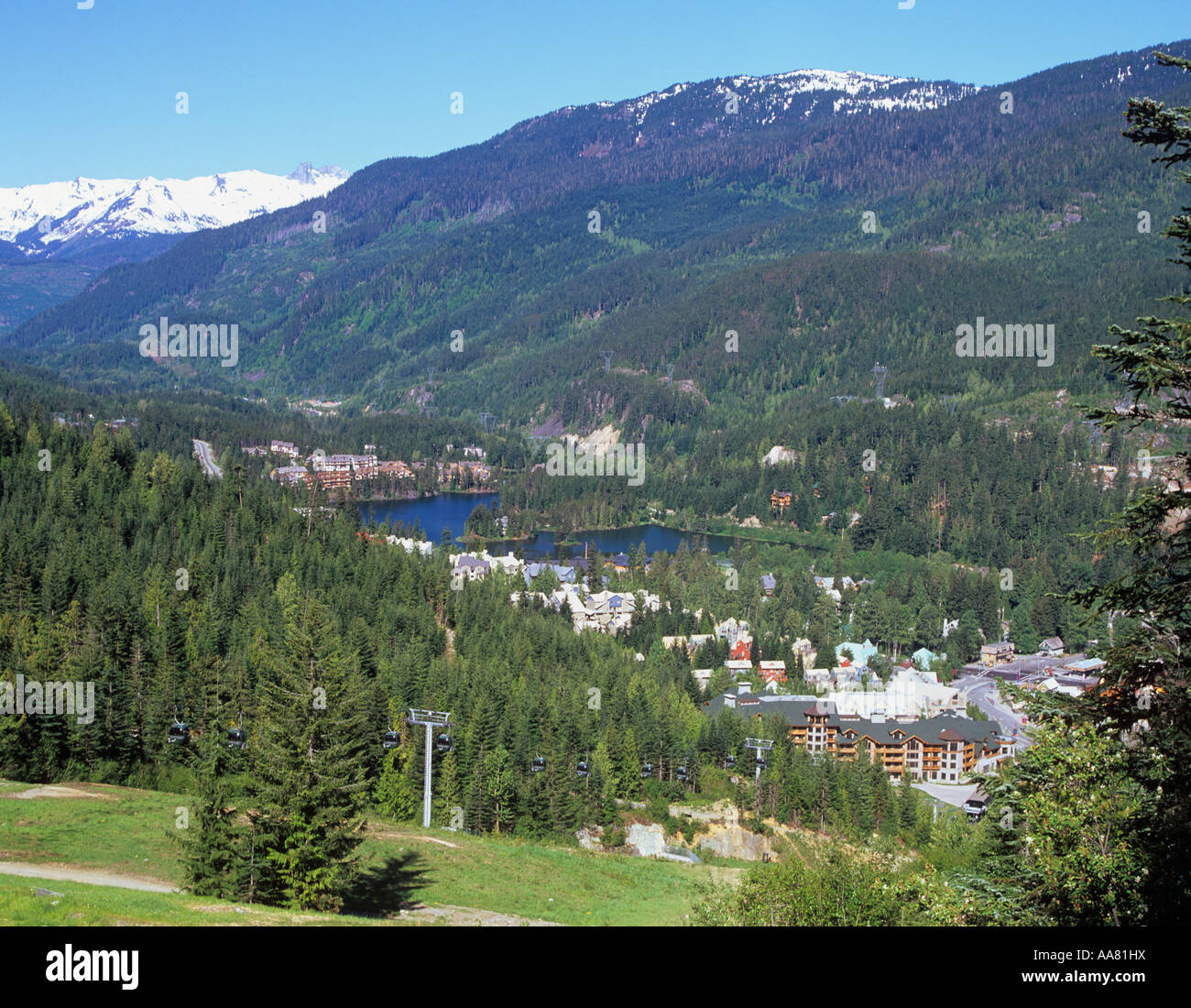 WHISTLER VALLEY Alpha Lake and Whistler Creekside from Talliswood ...