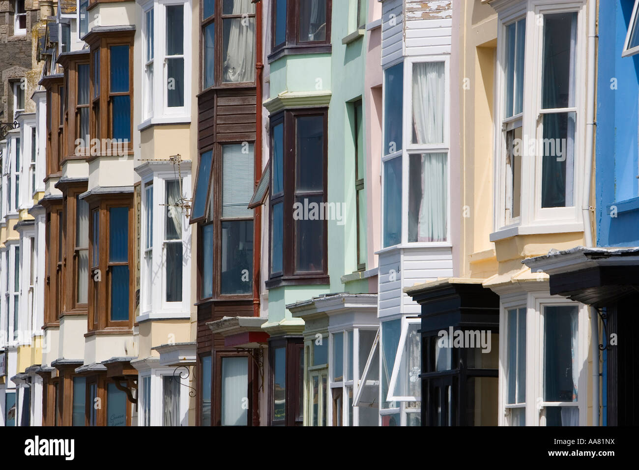 Houses in Aberystwyth County Ceredigion Wales UK May 2007 Stock Photo ...
