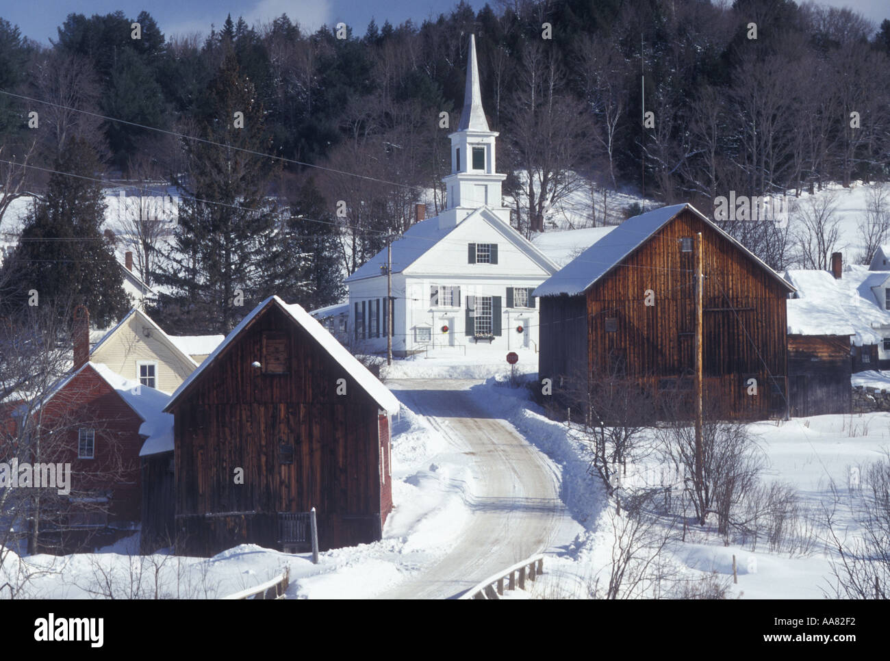 Village of waits river in vermont hi-res stock photography and images ...