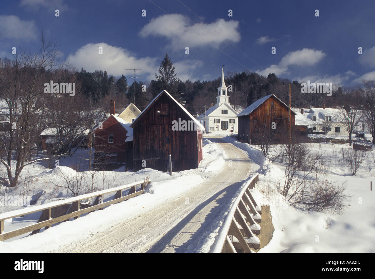 Village of waits river in vermont hi-res stock photography and images ...