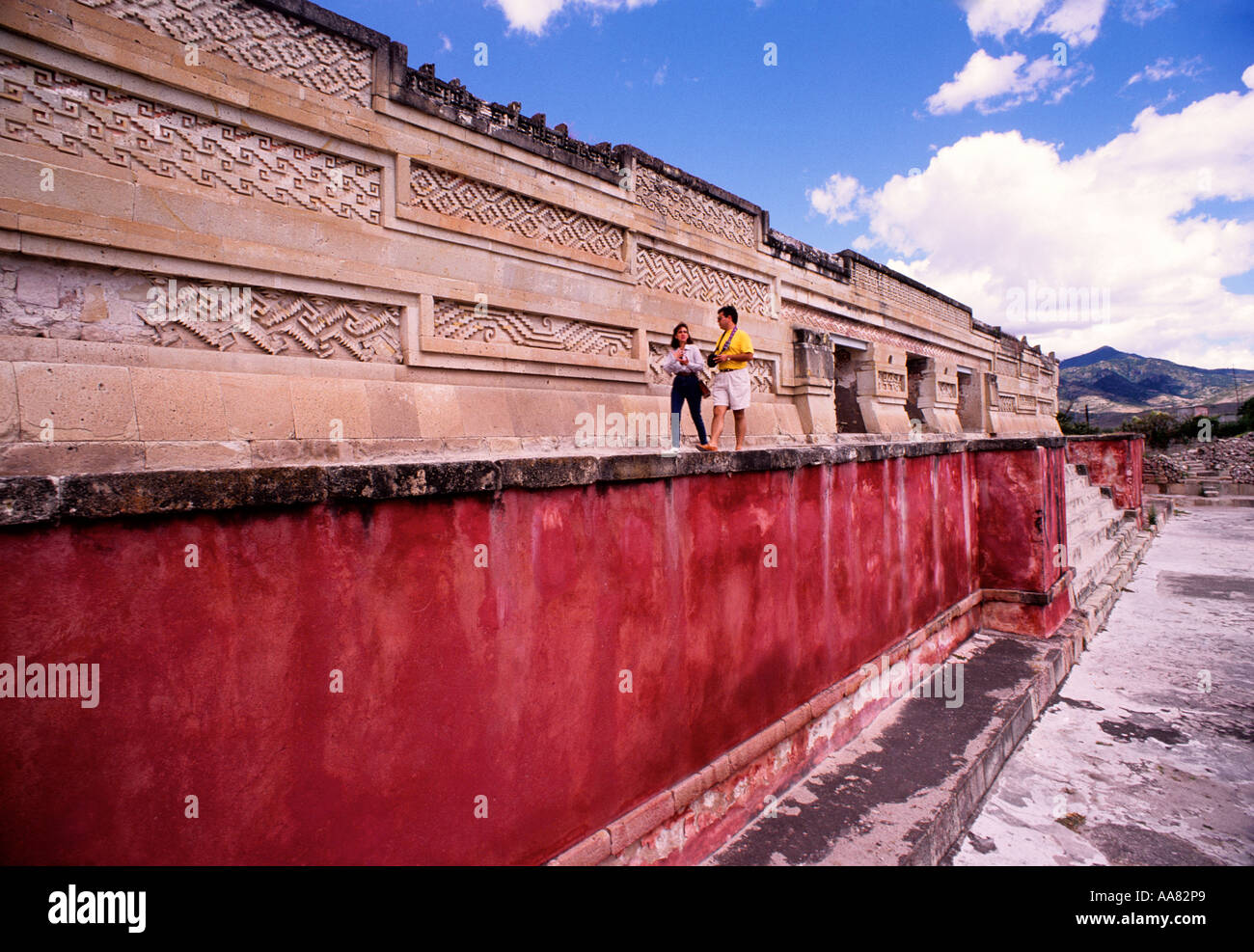 Oaxaca Valley Mexico Mixtec Palace at Mitla Stock Photo - Alamy