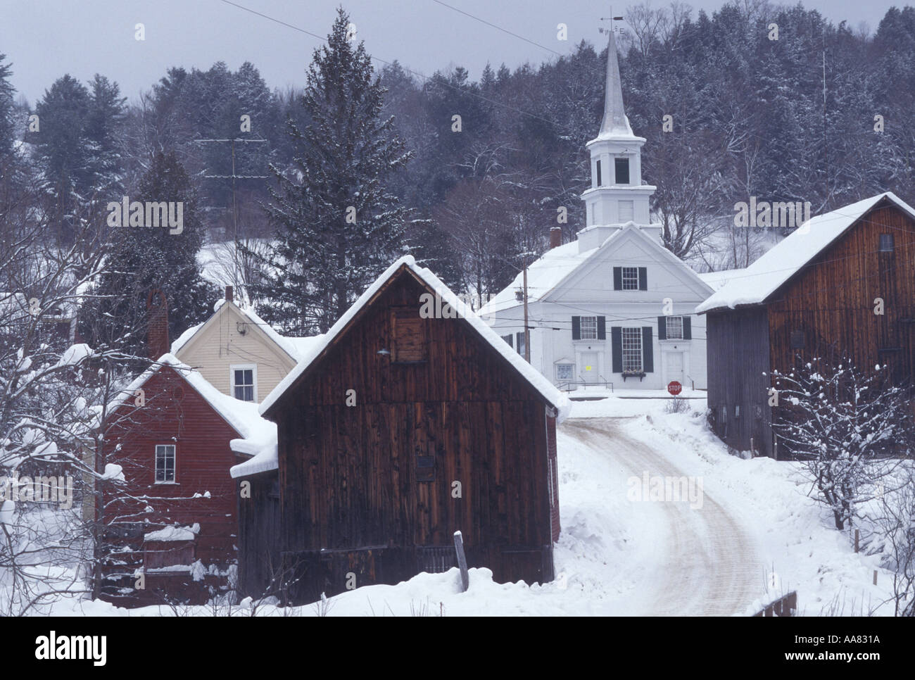 Village of waits river in vermont hi-res stock photography and images ...