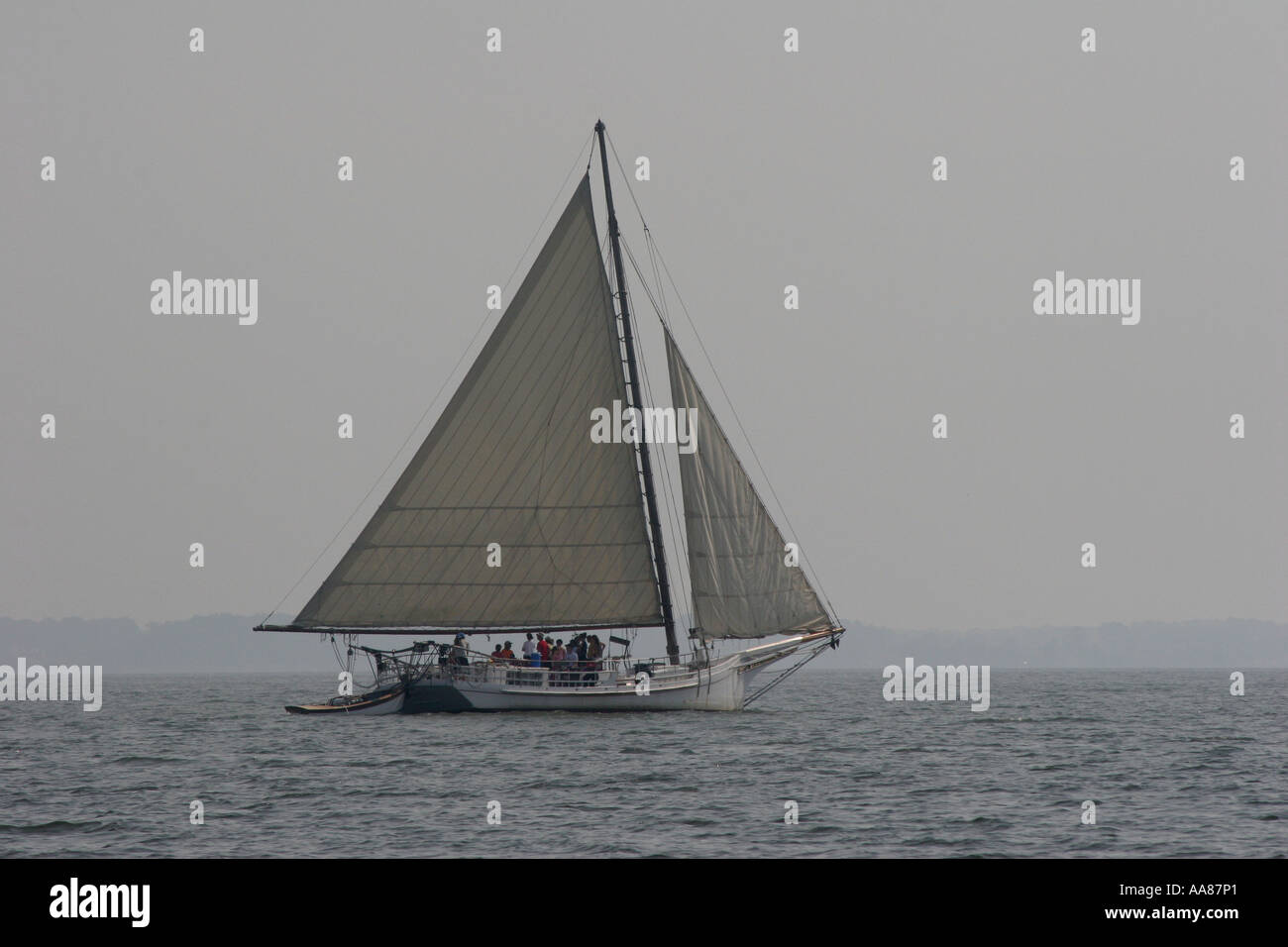 Skipjack under Sail Stock Photo - Alamy
