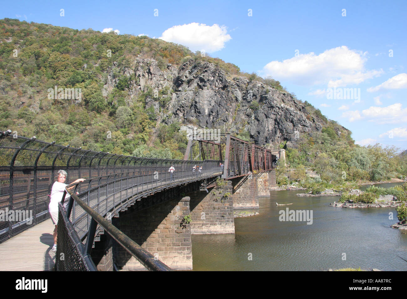 Railroad Bridge - Harpers Ferry Stock Photo - Alamy