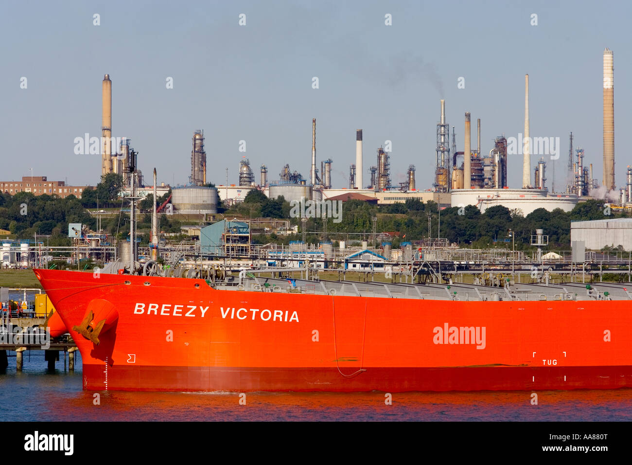 Fawley Oil Refinery Southampton Hampshire England UK Great Britain ...