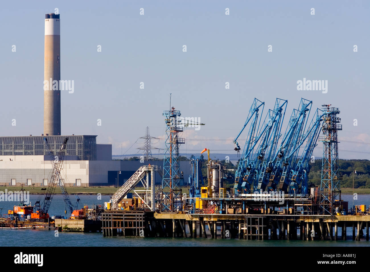 Fawley Oil Refinery Southampton Hampshire England UK Great Britain ...