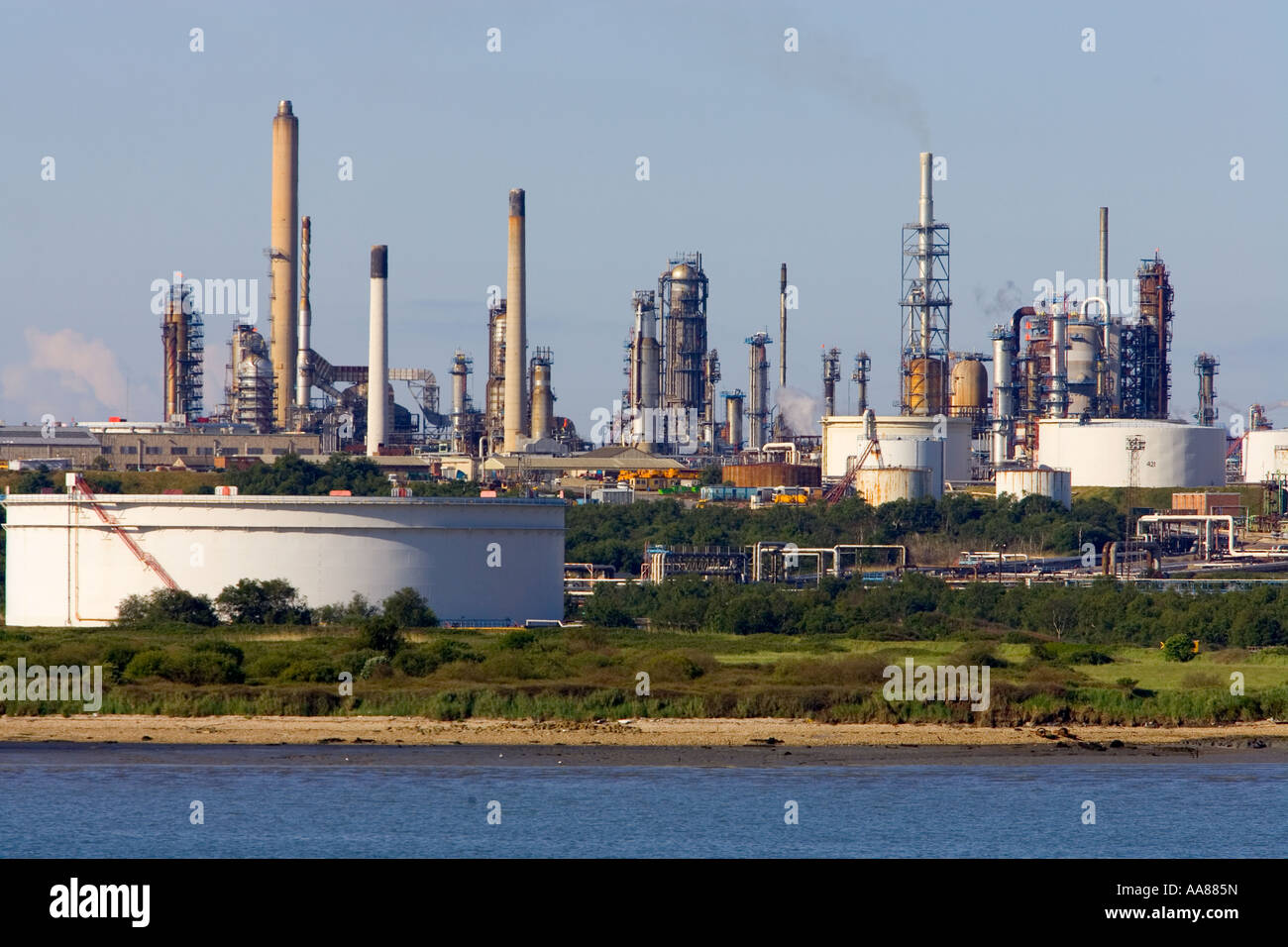 Fawley Oil Refinery Southampton Hampshire England UK Great Britain ...