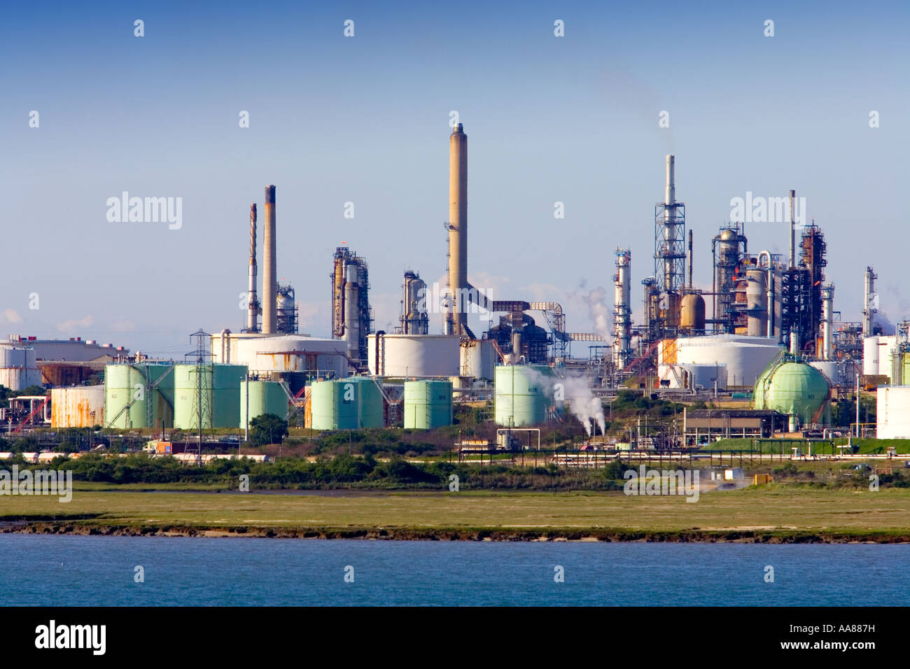 Fawley Oil Refinery Southampton Hampshire England UK Great Britain ...