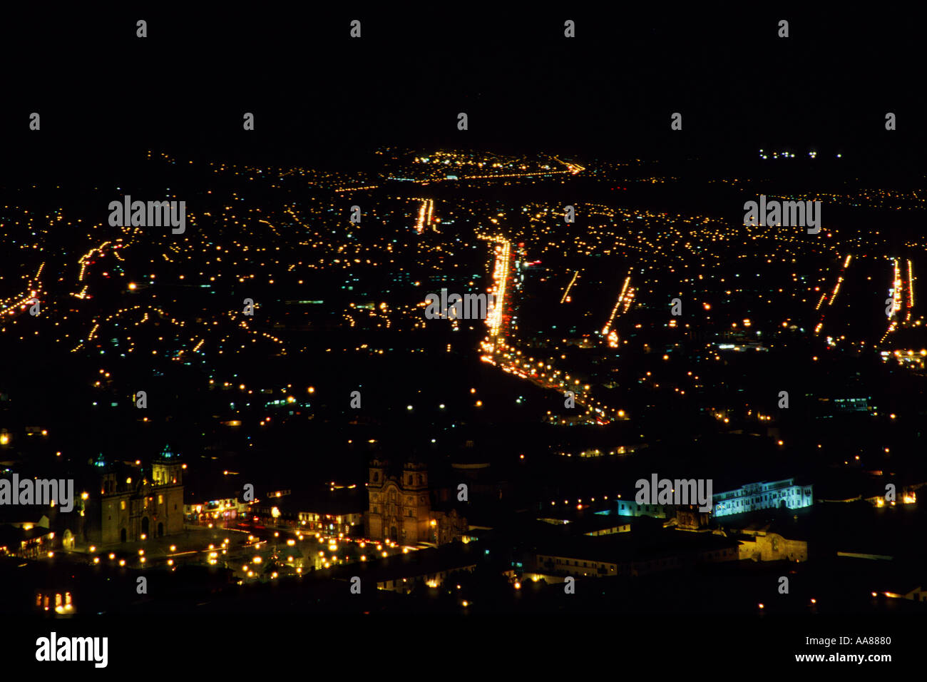 Night view cusco peru hi-res stock photography and images - Alamy