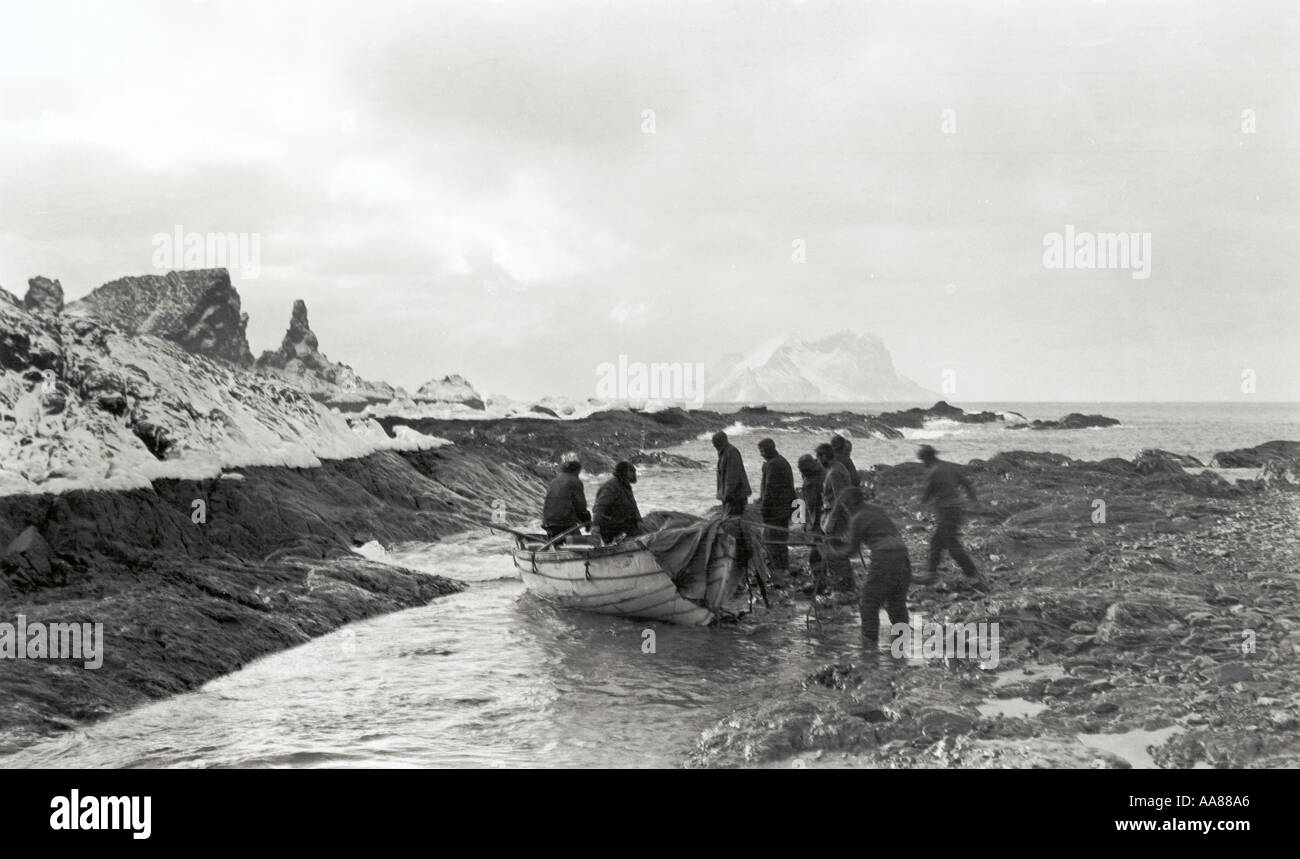 First landing on Elephant Island Imperial Trans Antarctic Expedition ...
