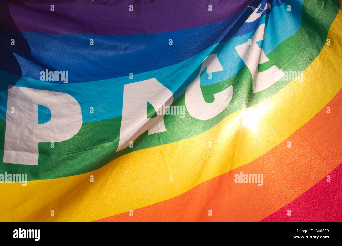 Italian Pace peaceflag Stock Photo - Alamy