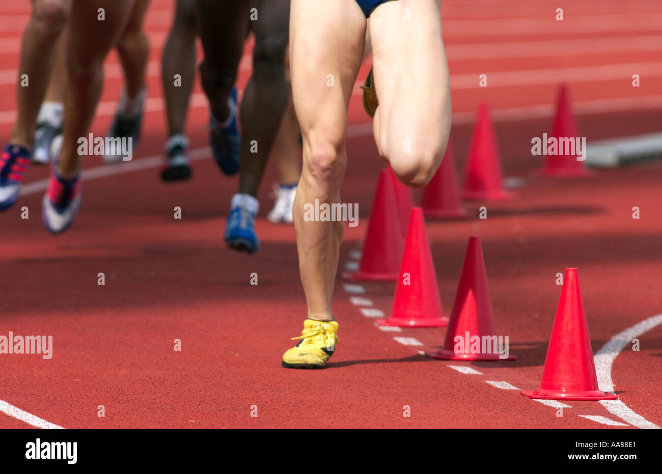 Woman sprinter start running hi-res stock photography and images - Alamy