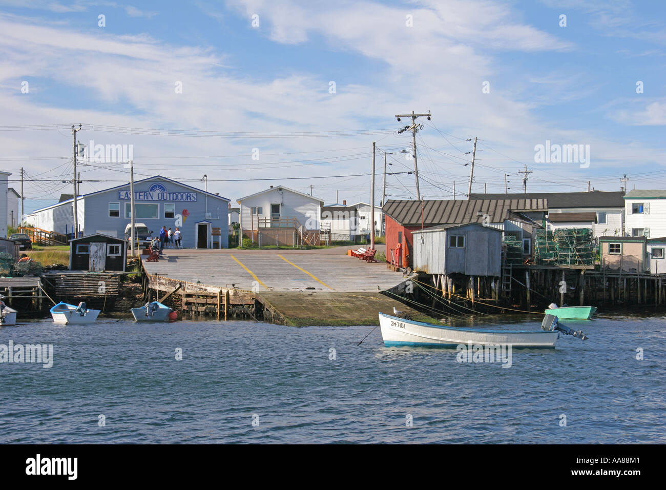 Town Launching Ramp at Ramea Stock Photo - Alamy