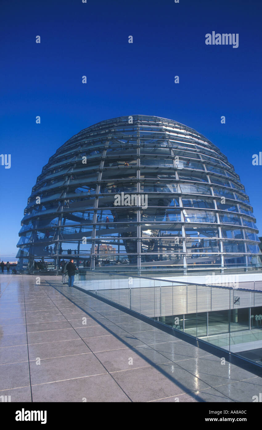 the glas dome of the Reichstags building by the architect Sir Norman ...