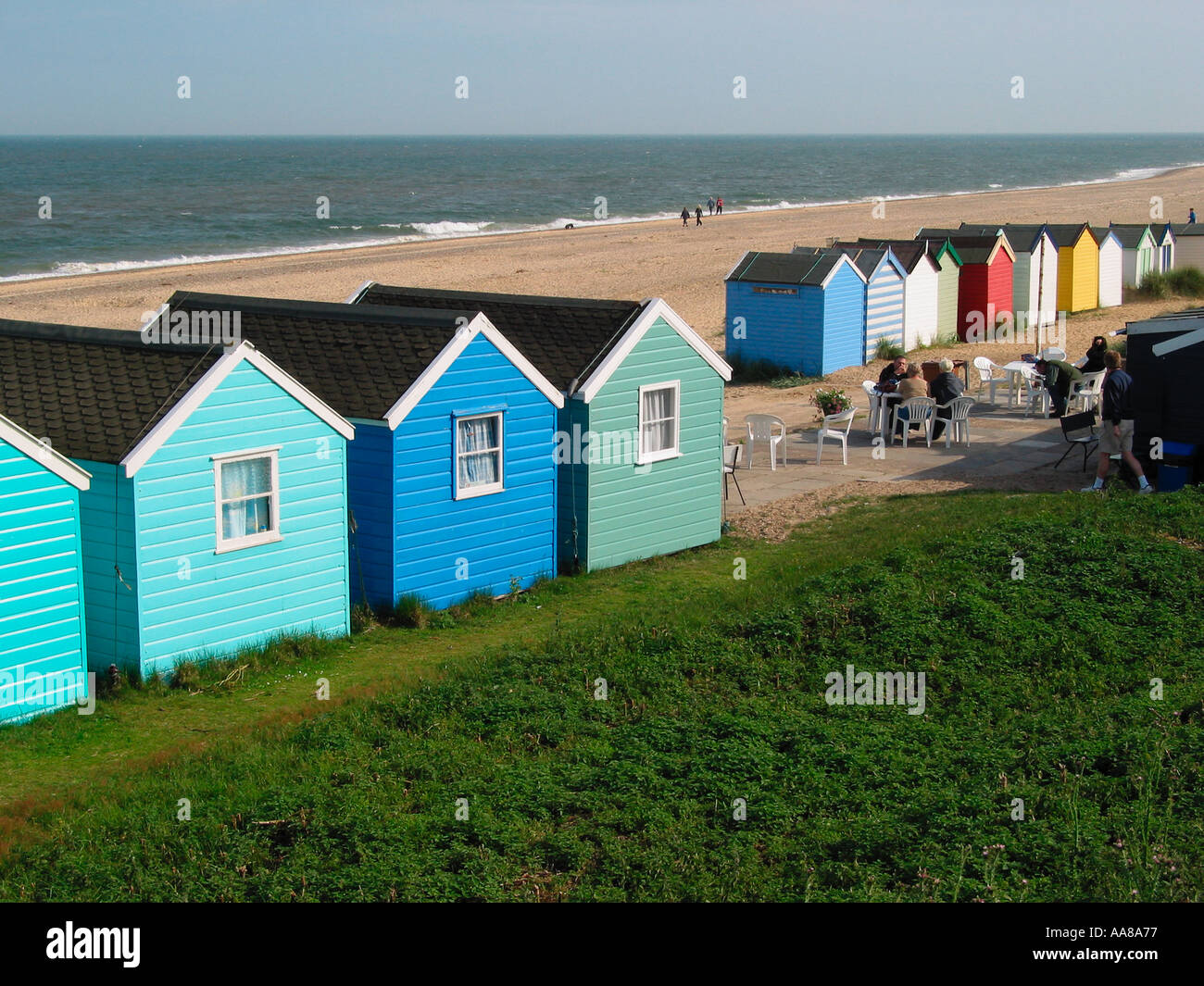 Beach Huts Southwold Sea Front Suffolk Stock Photo - Alamy