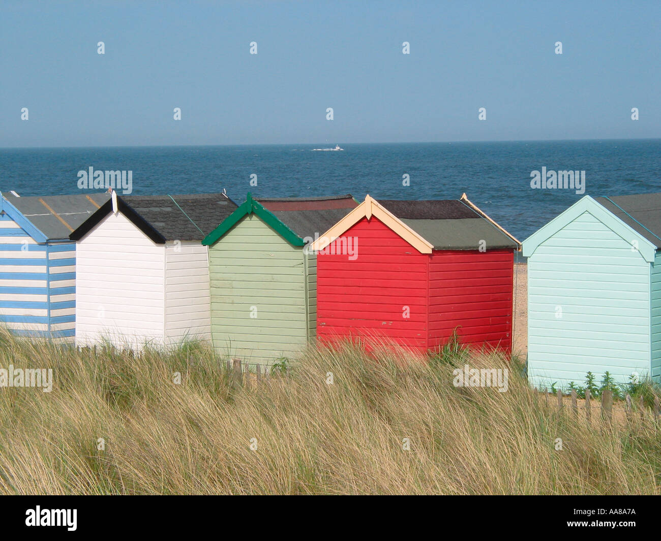 Beach Huts Southwold Sea Front Suffolk Stock Photo - Alamy