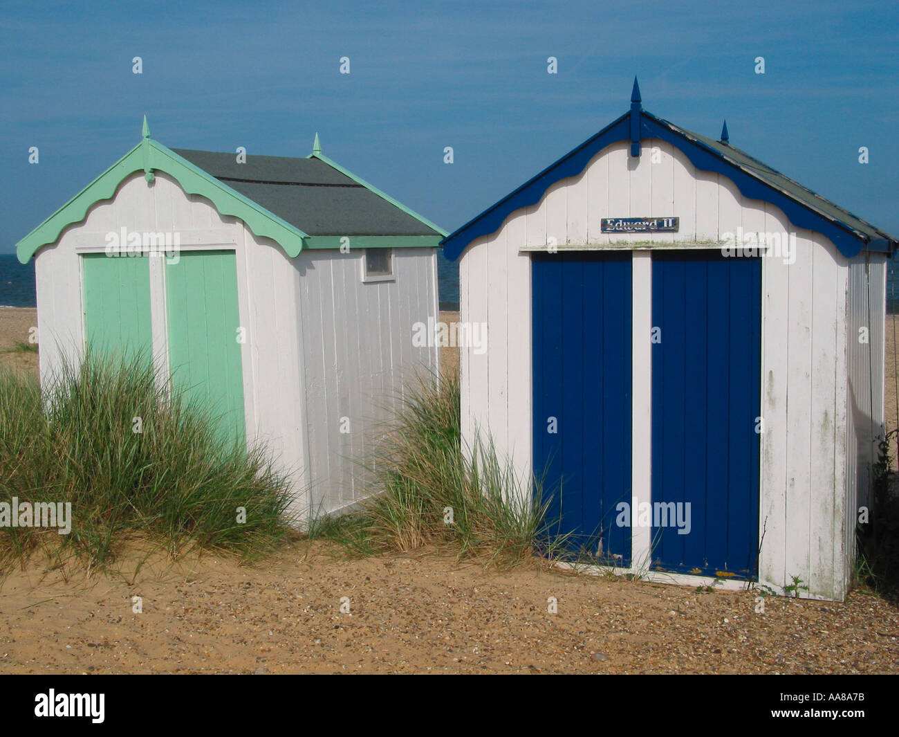 Beach Huts Southwold Sea Front Suffolk Stock Photo - Alamy