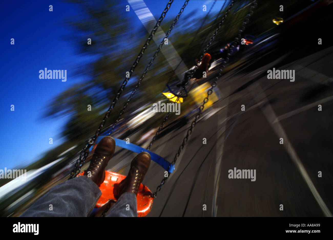 feet on carnival ride Stock Photo - Alamy