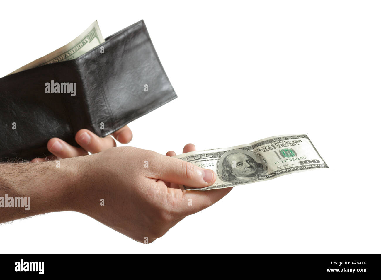 Handing a one dollar bill hi-res stock photography and images - Alamy