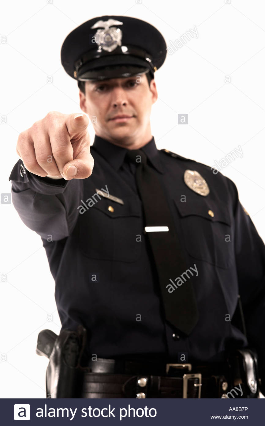 Police Officer Pointing Finger Stock Photos & Police Officer Pointing ...