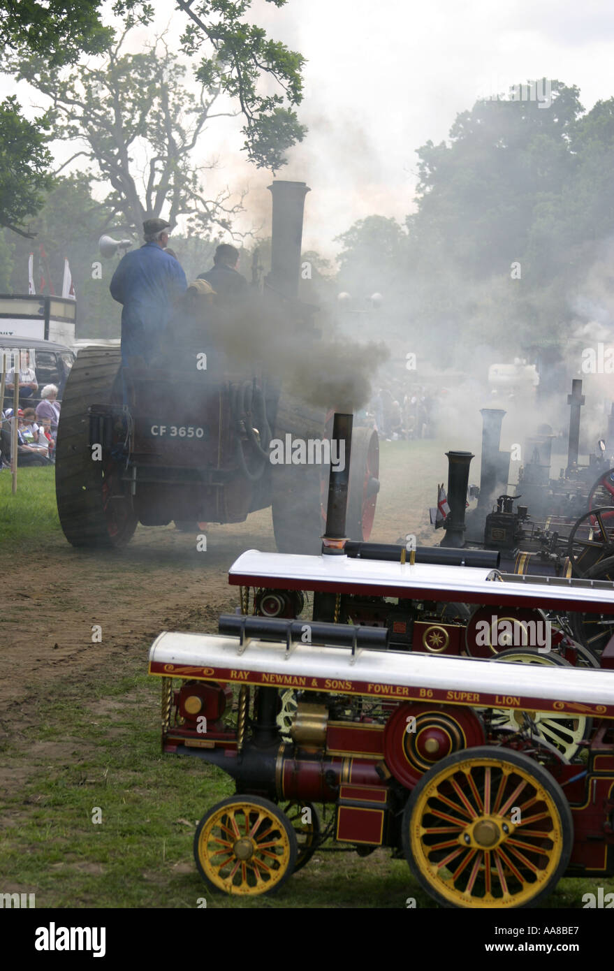 Steam Traction Engines at Steam Rally Stock Photo - Alamy