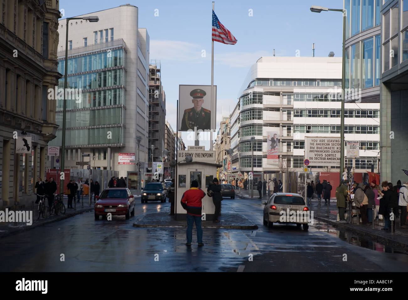 CHECKPOINT CHARLIE BERLIN GERMANY Stock Photo - Alamy