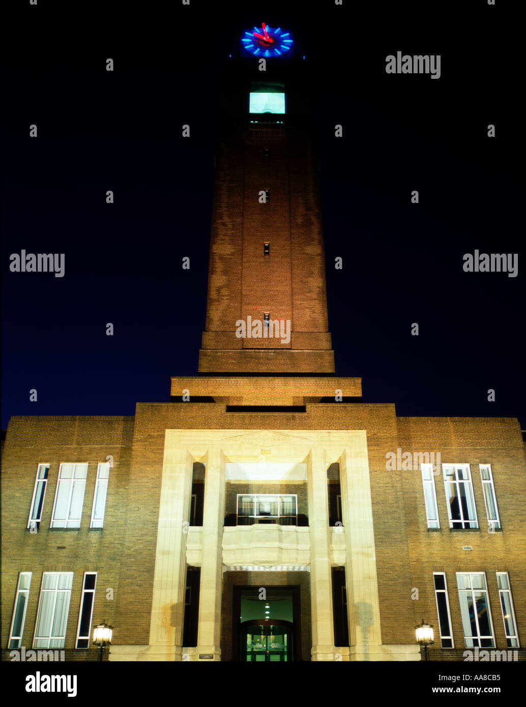 Gillette Building West London UK at night Stock Photo - Alamy